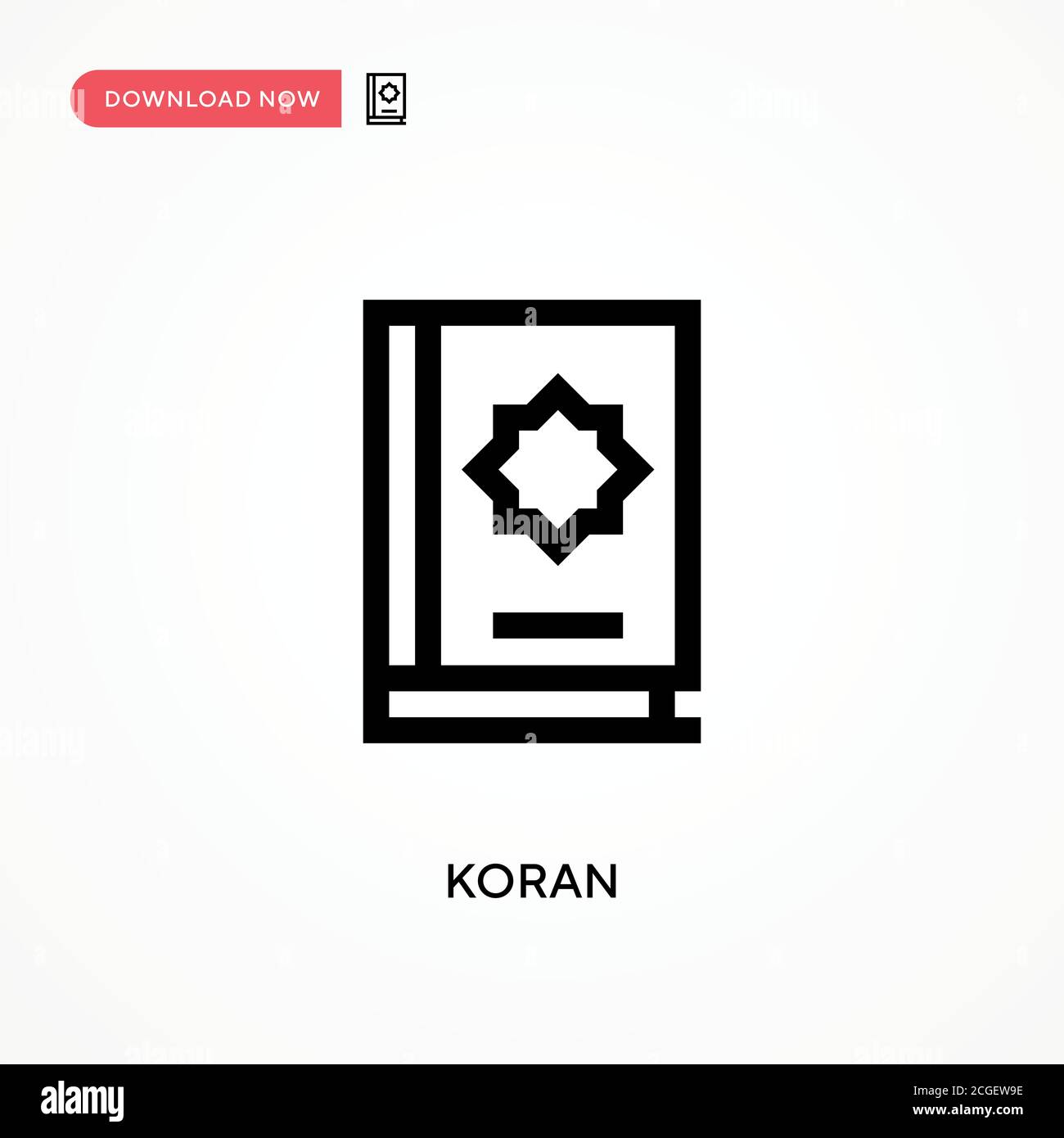 Reading quran icon vector vectors hi-res stock photography and images ...