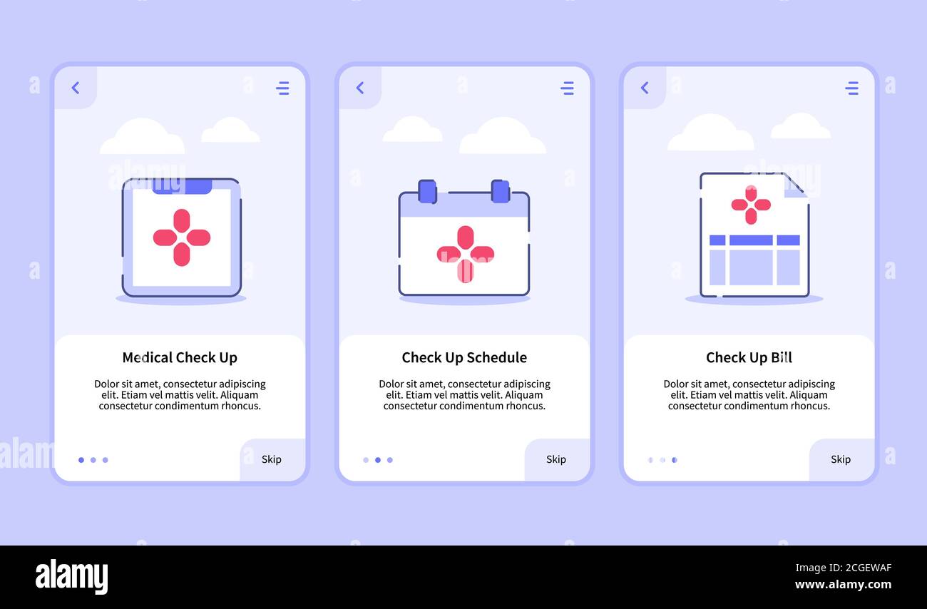Medical icon medical check up check up schedule check up bill ...