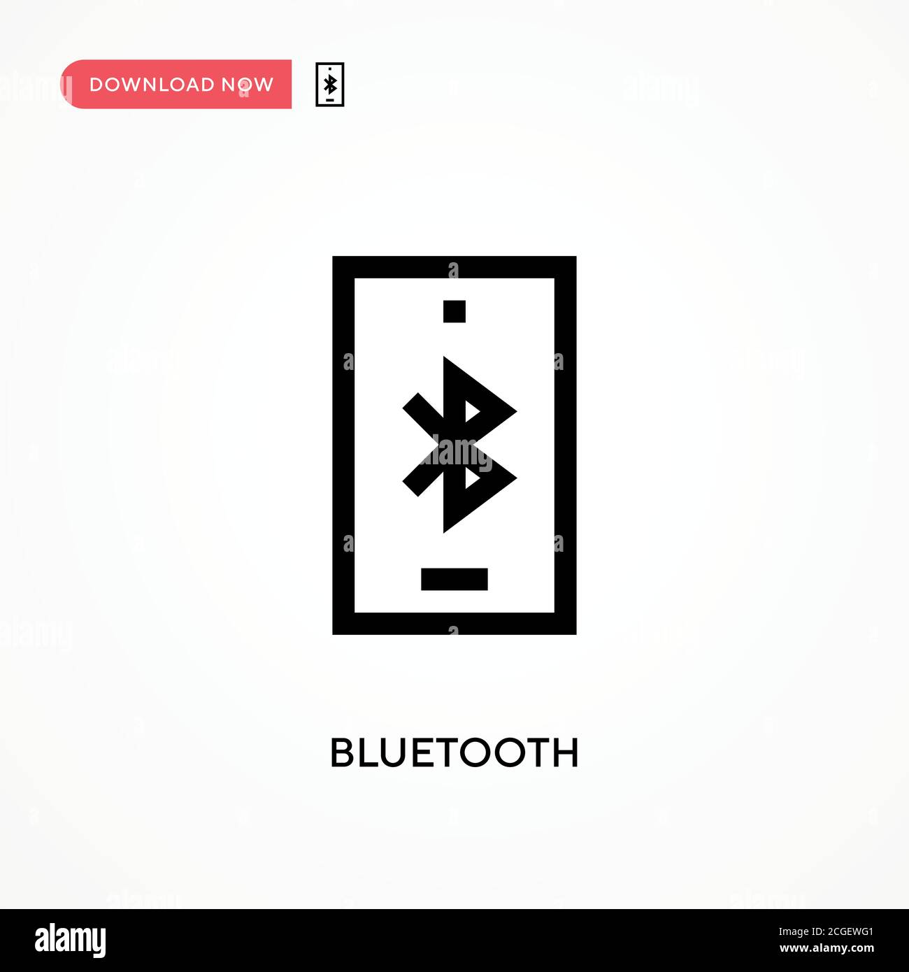 Bluetooth Simple vector icon. Modern, simple flat vector illustration ...