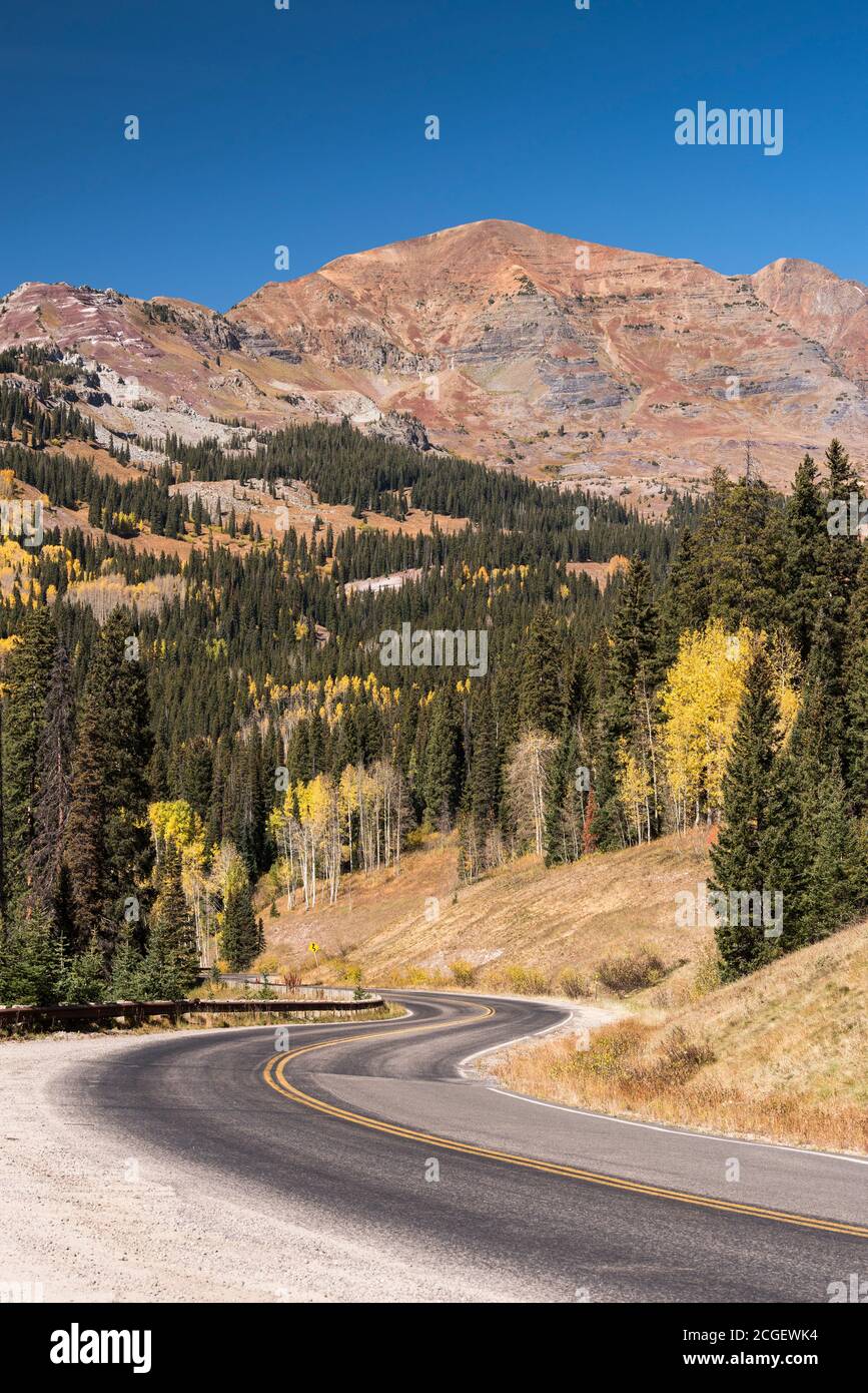 Ruby Peak viewed from the Kebler Pass scenic road Stock Photo - Alamy