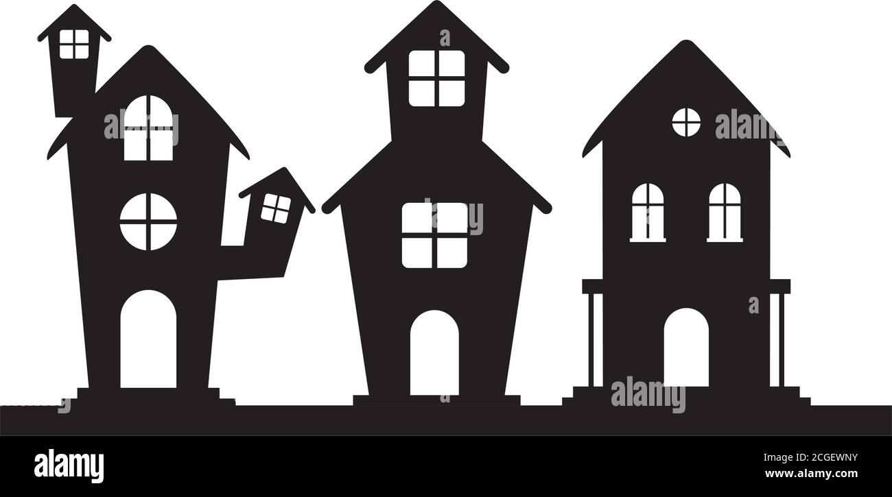 Houses Silhouette Vector