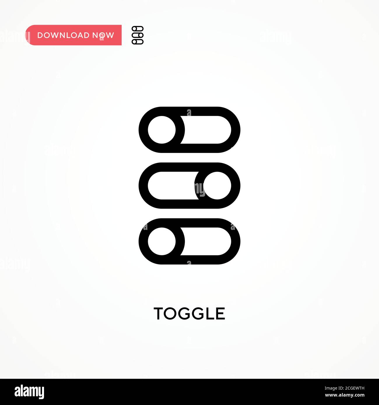 Toggle Simple vector icon. Modern, simple flat vector illustration for ...