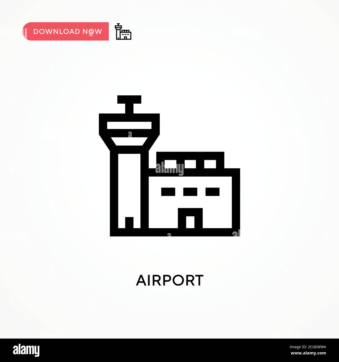 Empty terminal building Stock Vector Images - Alamy