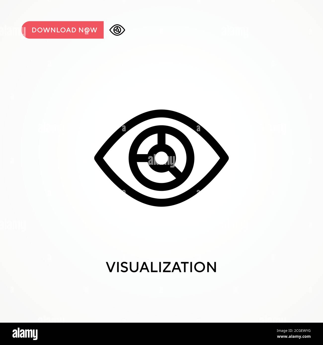 Visualization Simple vector icon. Modern, simple flat vector ...