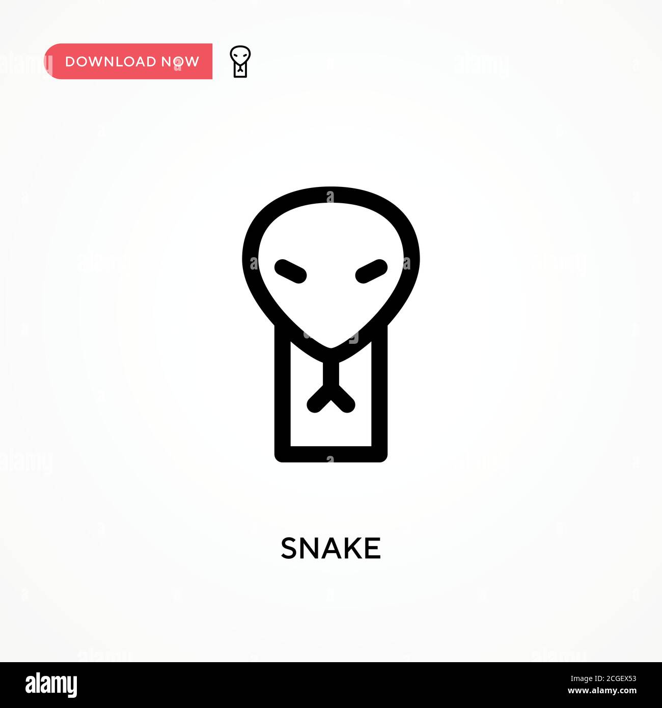 Snake Simple vector icon. Modern, simple flat vector illustration for ...