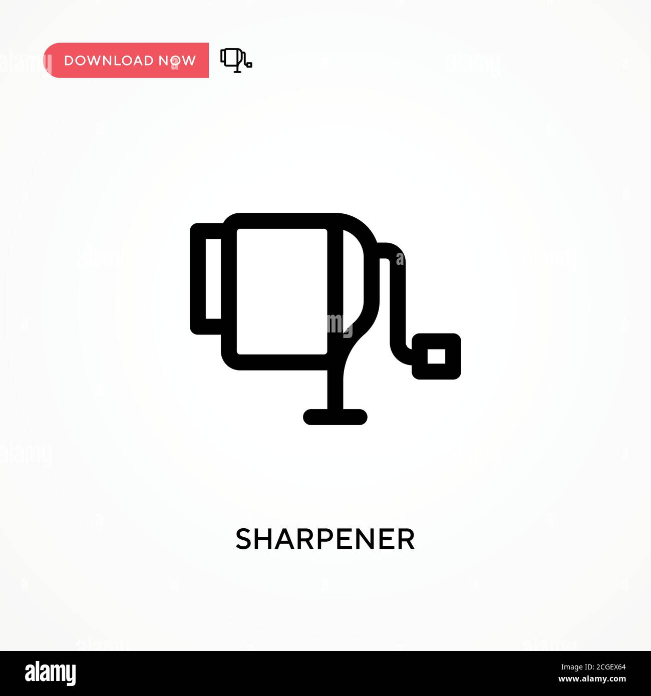 Sharpener Simple vector icon. Modern, simple flat vector illustration ...