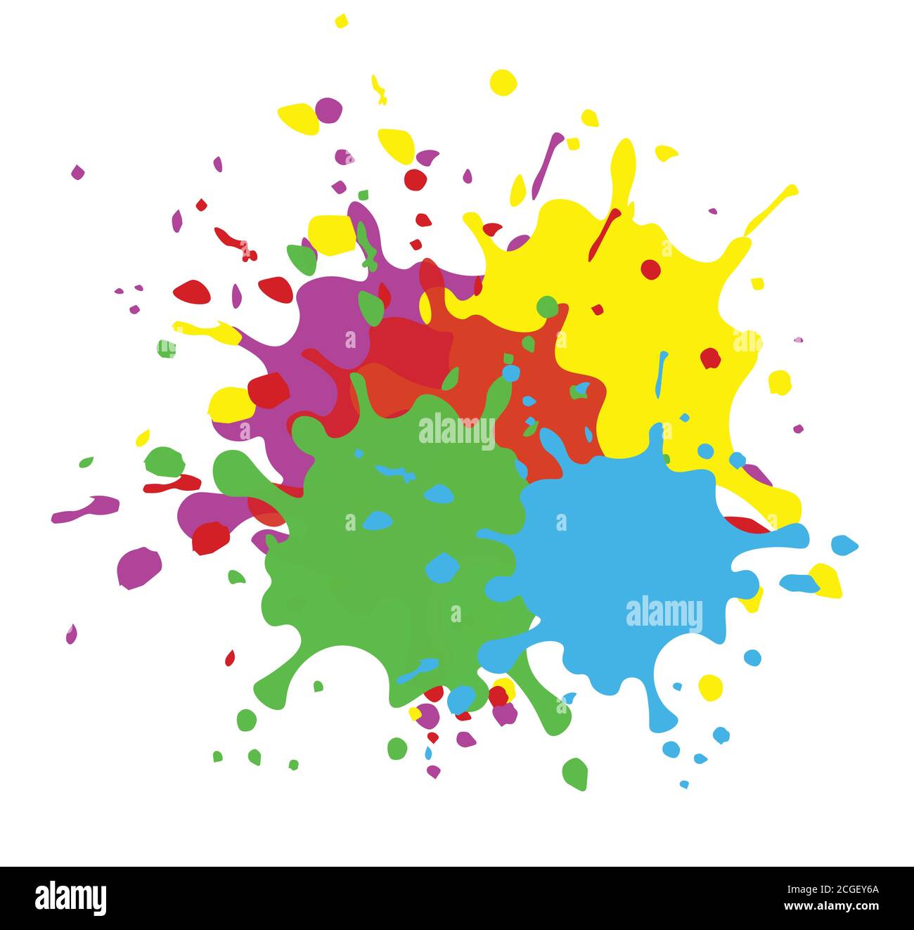 Various colors splash. vector illustration Stock Vector Image & Art - Alamy