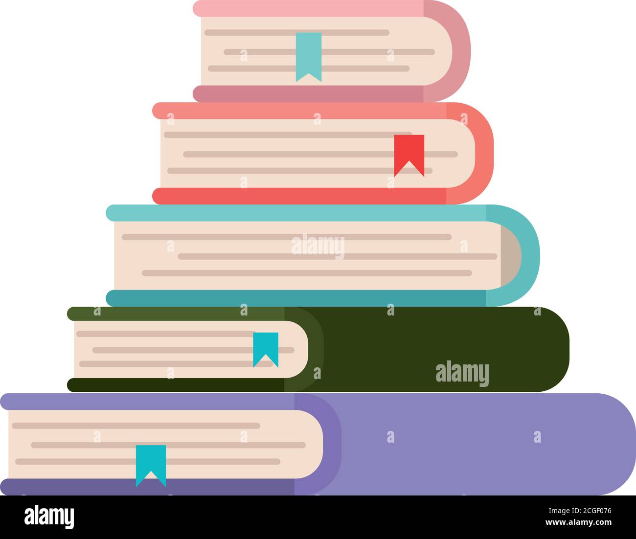 Isolated education books vector design Stock Vector Image & Art - Alamy