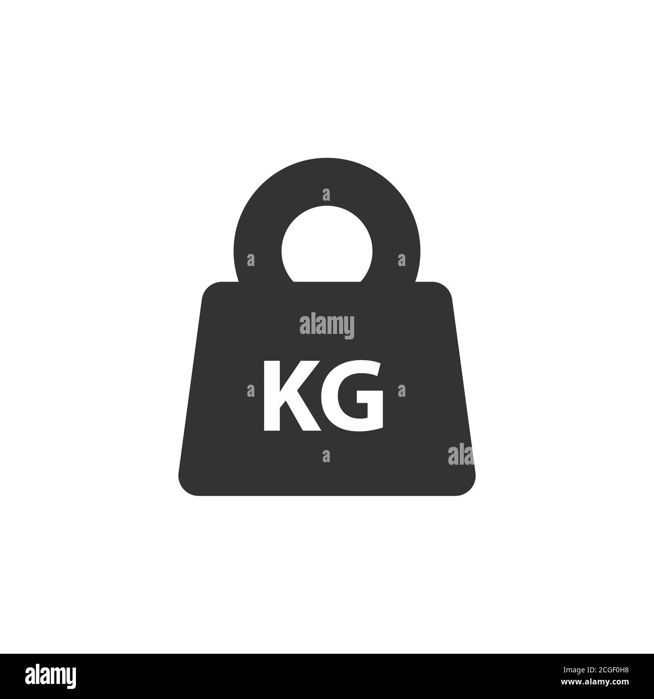 Kg weight mass black simple flat icon Stock Vector Image & Art - Alamy