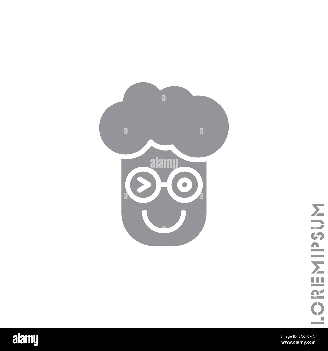Winking boy, man icon. smile emoticons isolated gray on white ...