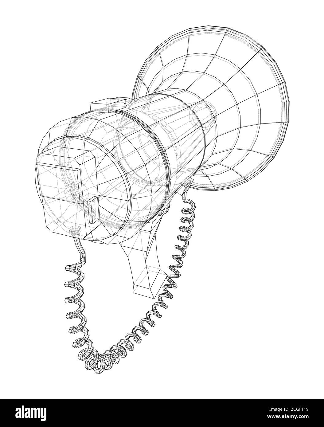 Megaphone concept outline. Vector Stock Vector Image & Art - Alamy