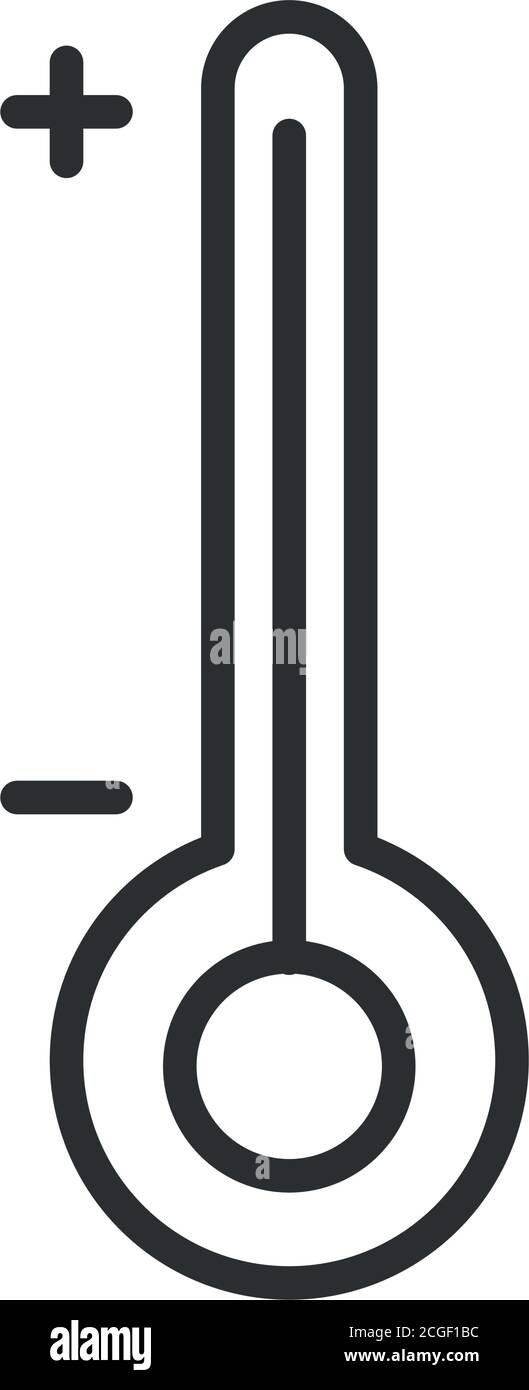 thermometer temperature medical equipment line icon design vector ...