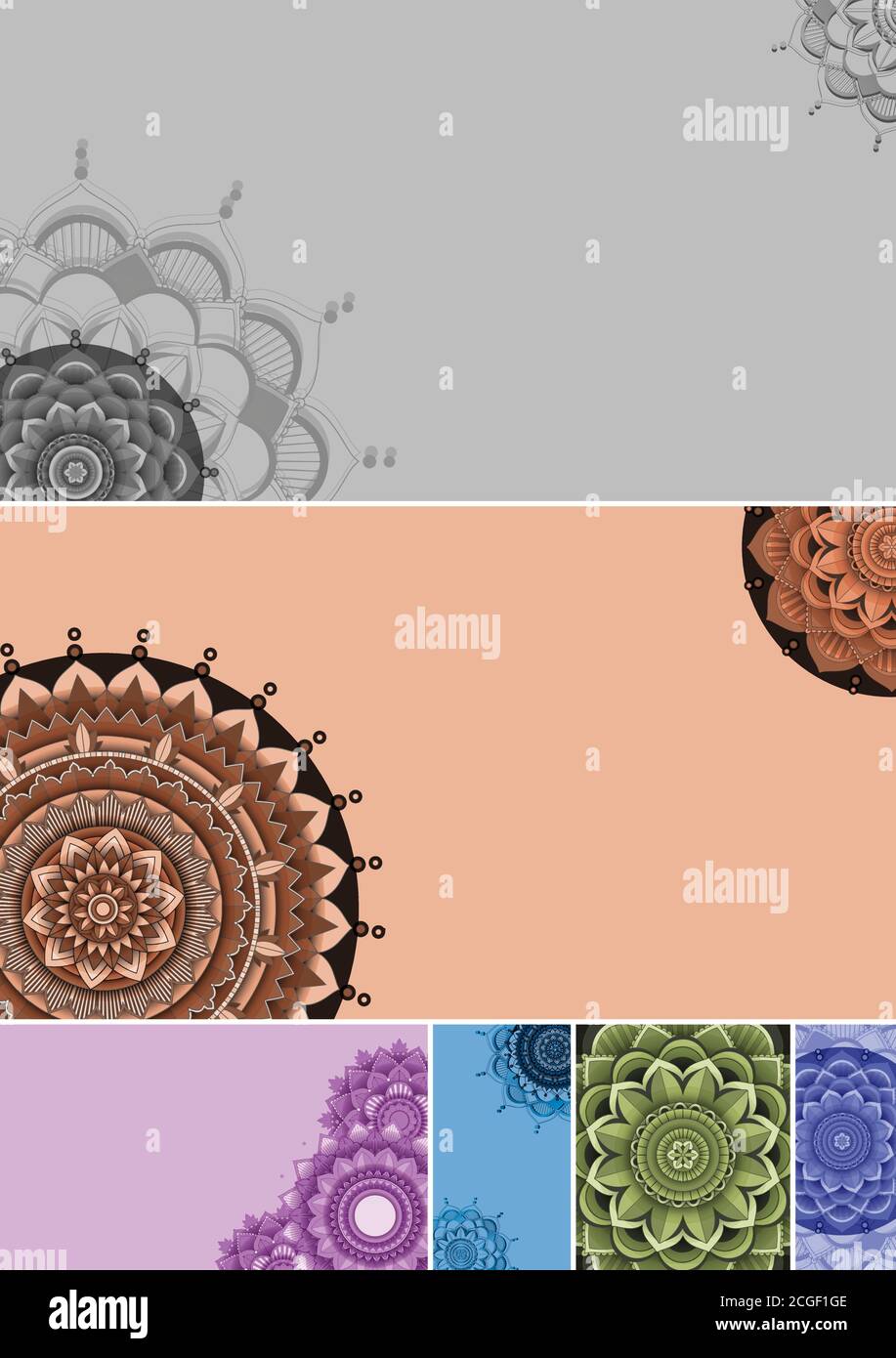 Beautiful colour mandala background illustration Stock Vector Image ...