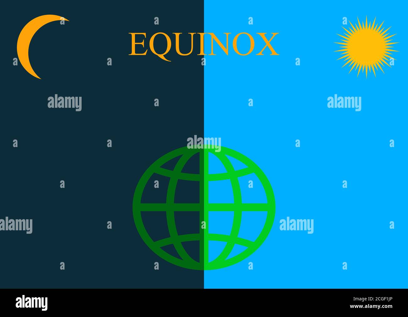 Day night equinox Stock Vector Images - Alamy