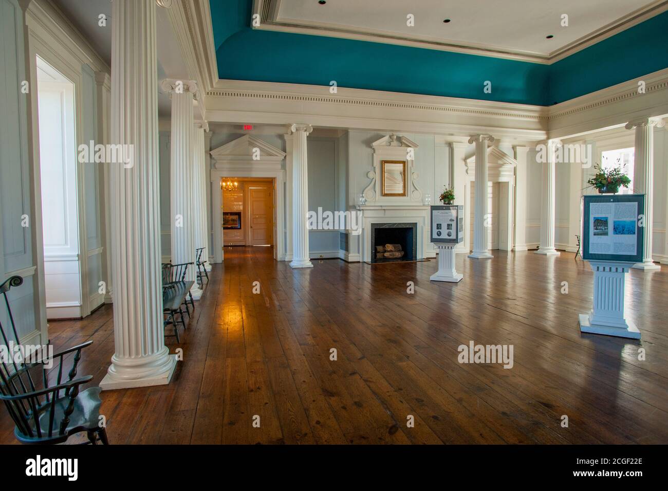 The interior of the Isaac Hayne Room of the Old Exchange and Provost ...