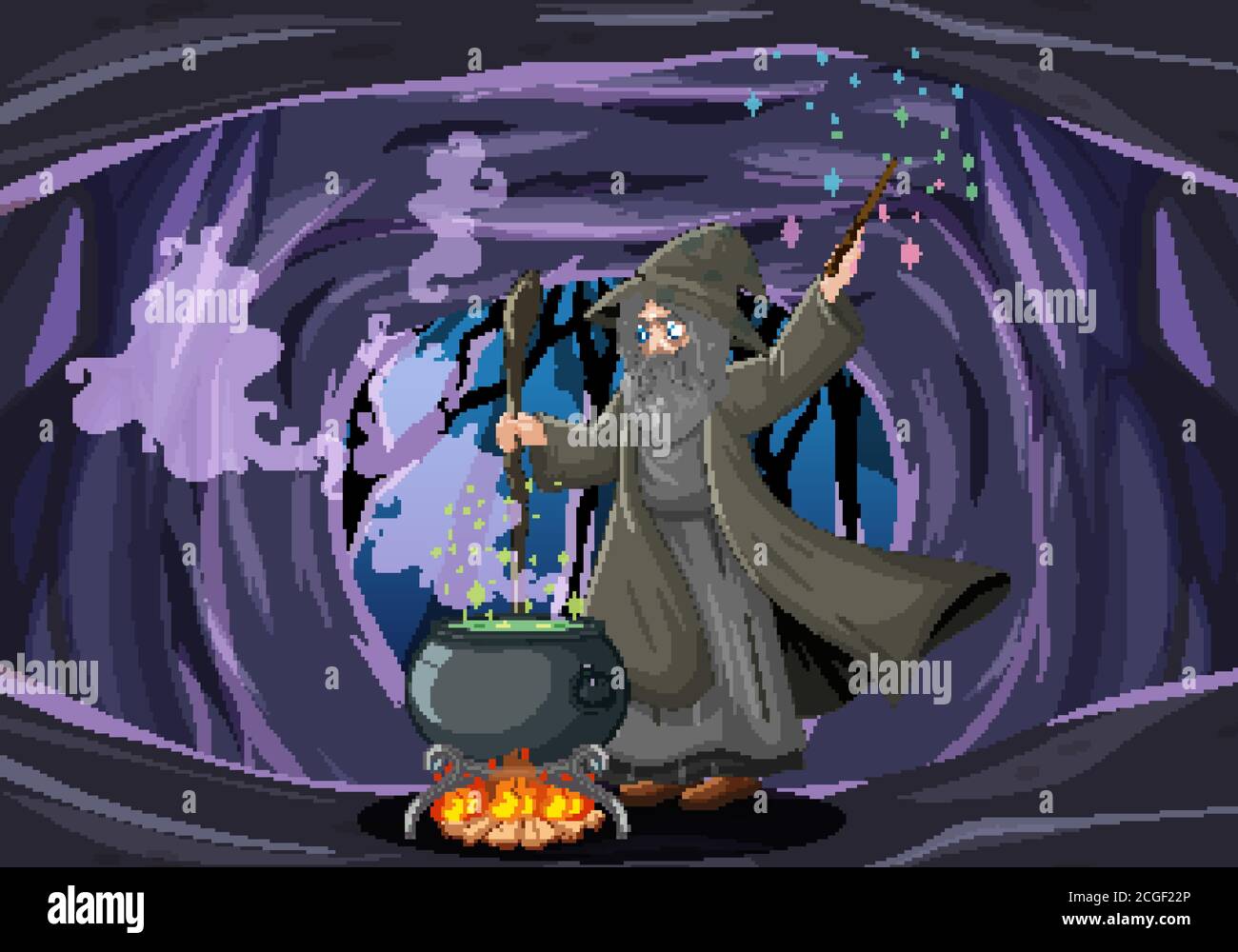 Sorcerer cave art hi-res stock photography and images - Alamy