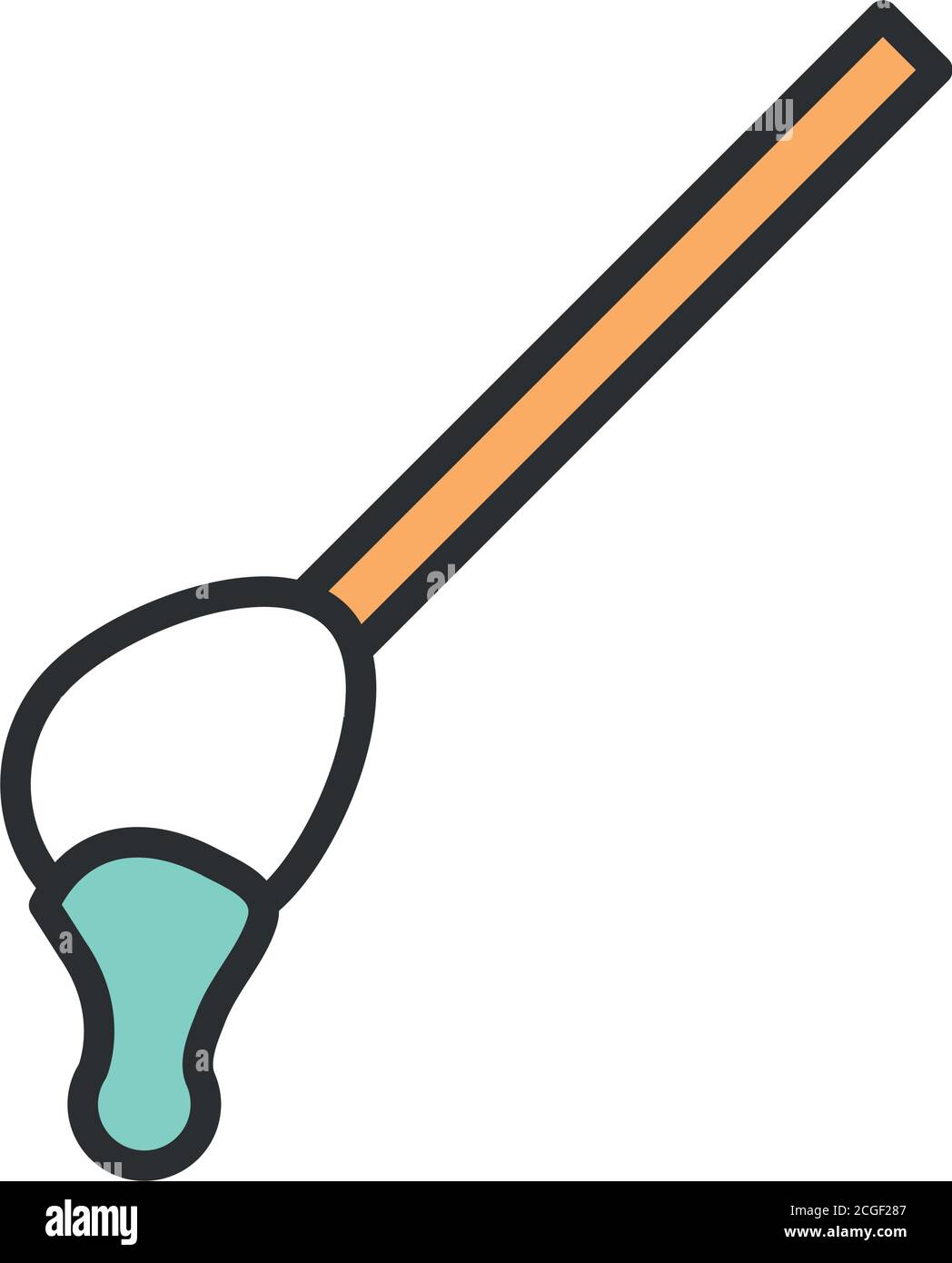 coronavirus covid19 diagnostics research, medical swab with saliva ...