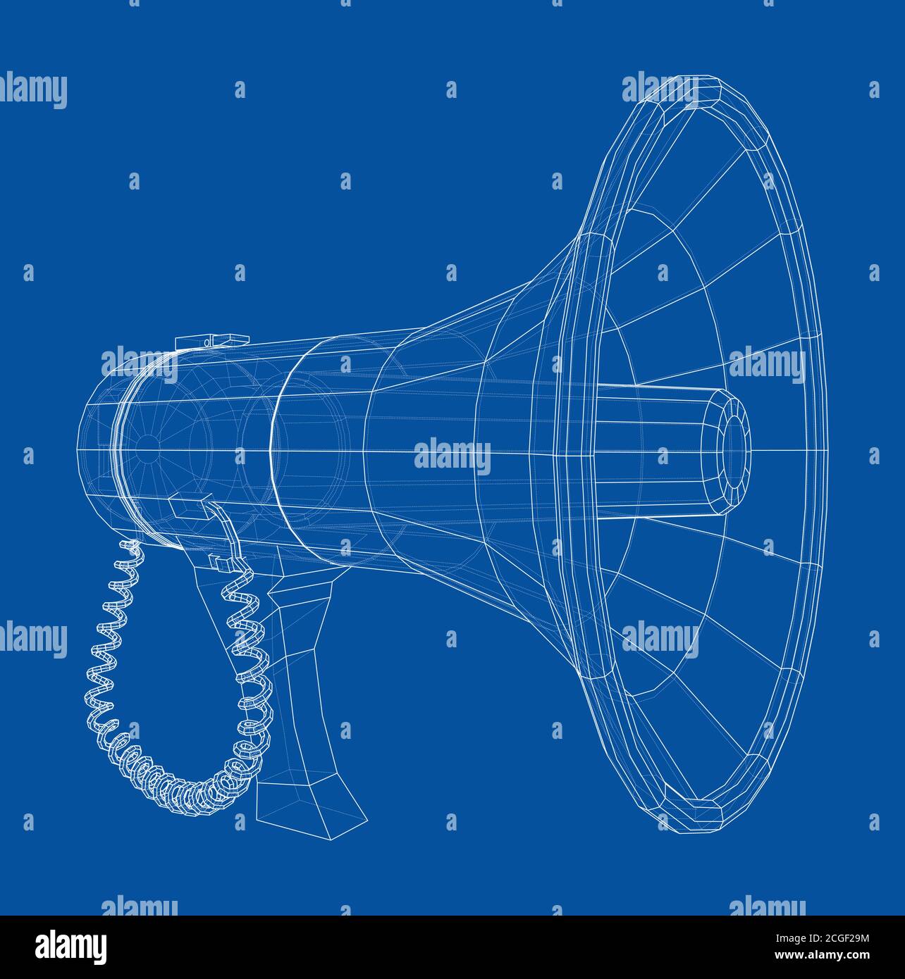 Megaphone concept outline. Vector Stock Vector Image & Art - Alamy