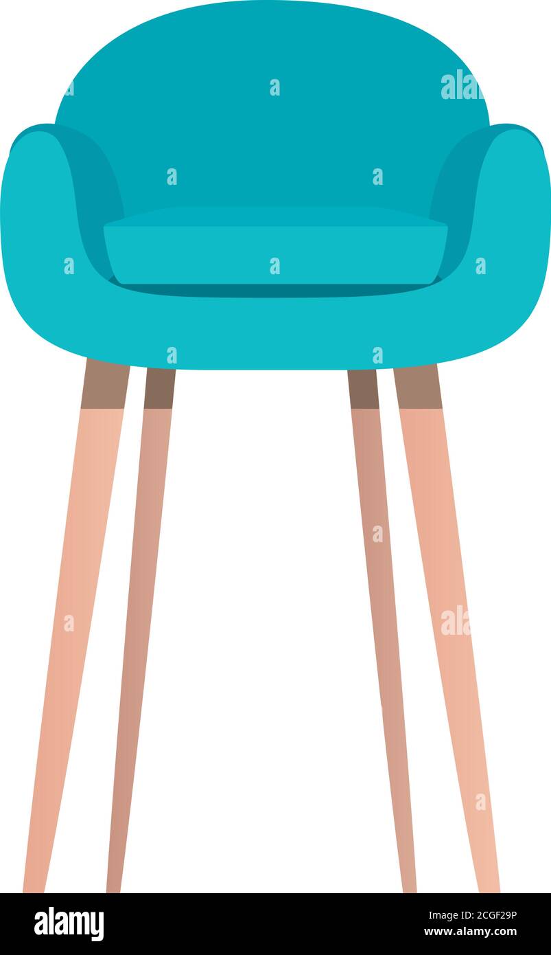 Isolated blue chair vector design Stock Vector Image & Art - Alamy