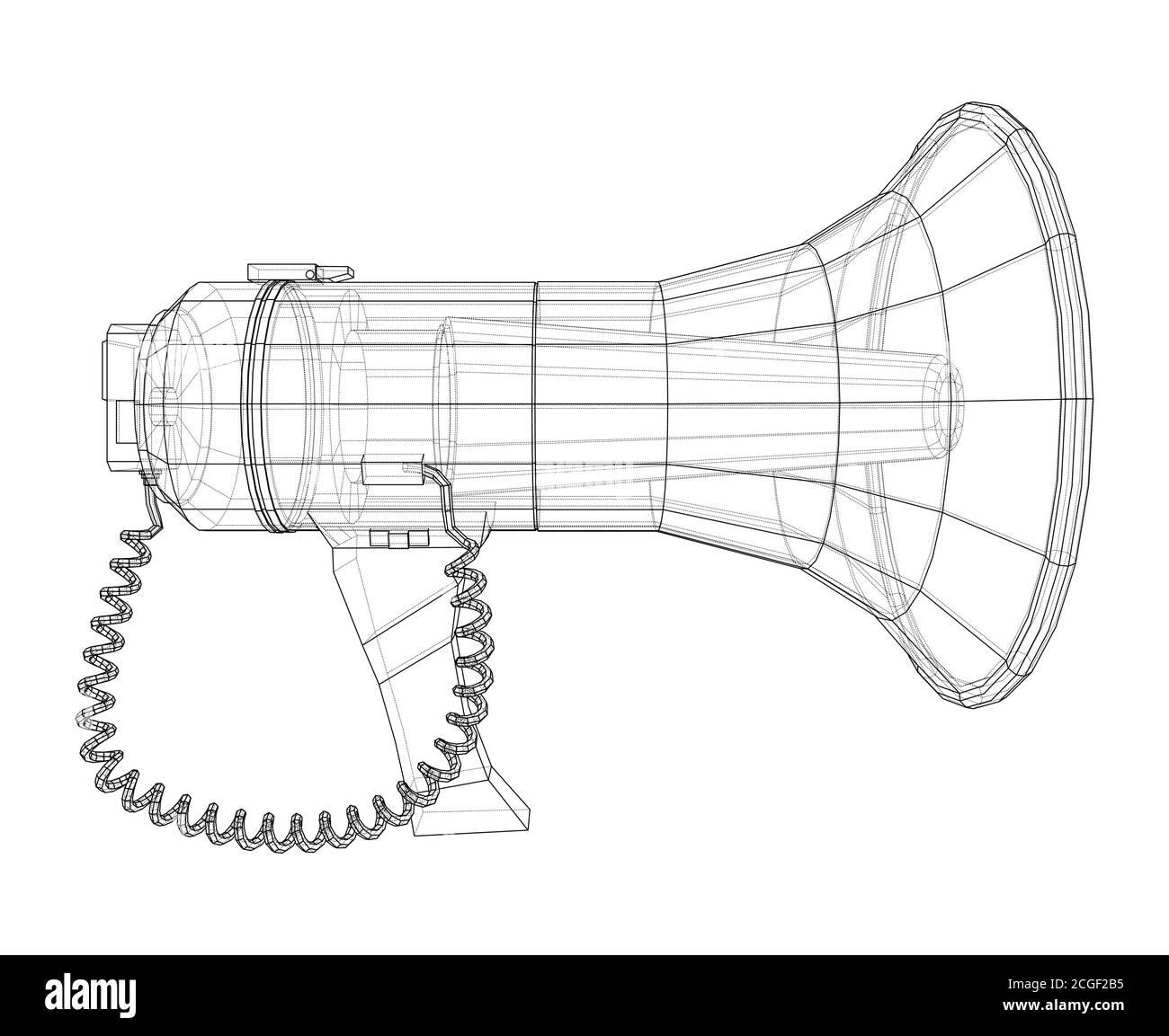 Megaphone concept outline. Vector Stock Vector Image & Art - Alamy