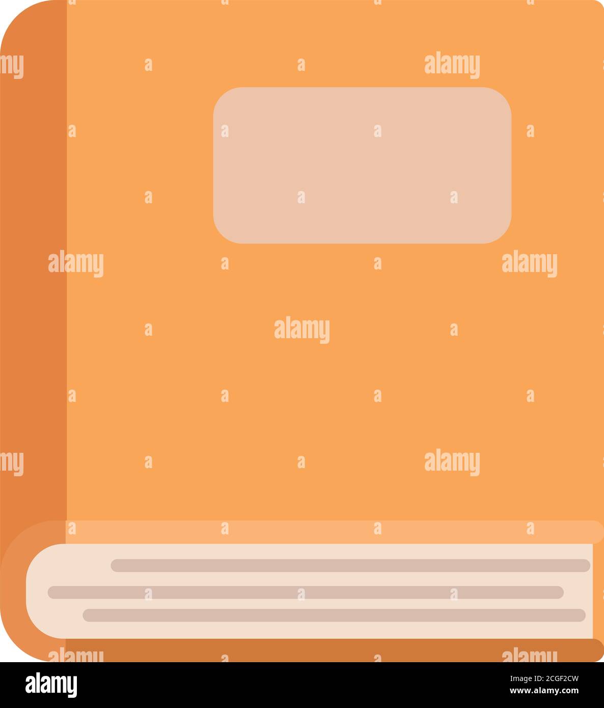 Isolated orange book vector design Stock Vector Image & Art - Alamy