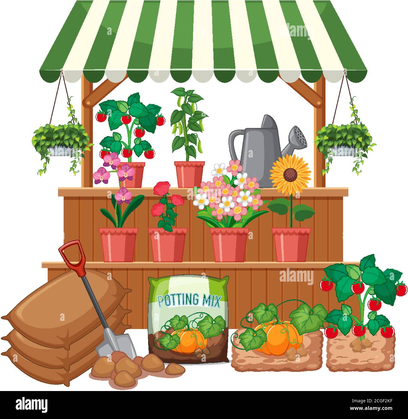 Rose petals bag Stock Vector Images - Alamy