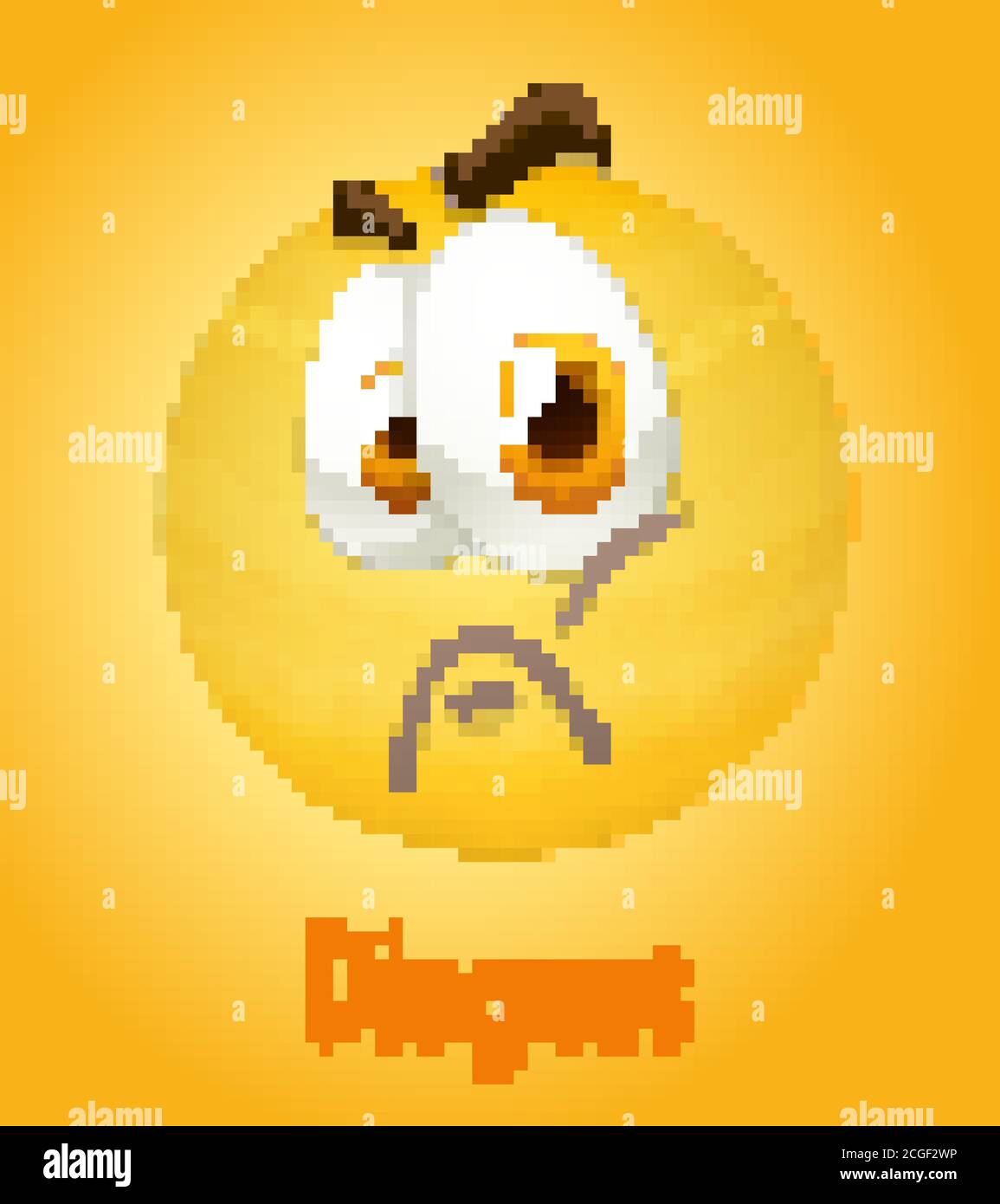 Disgust faces emoji with its description on yellow background ...