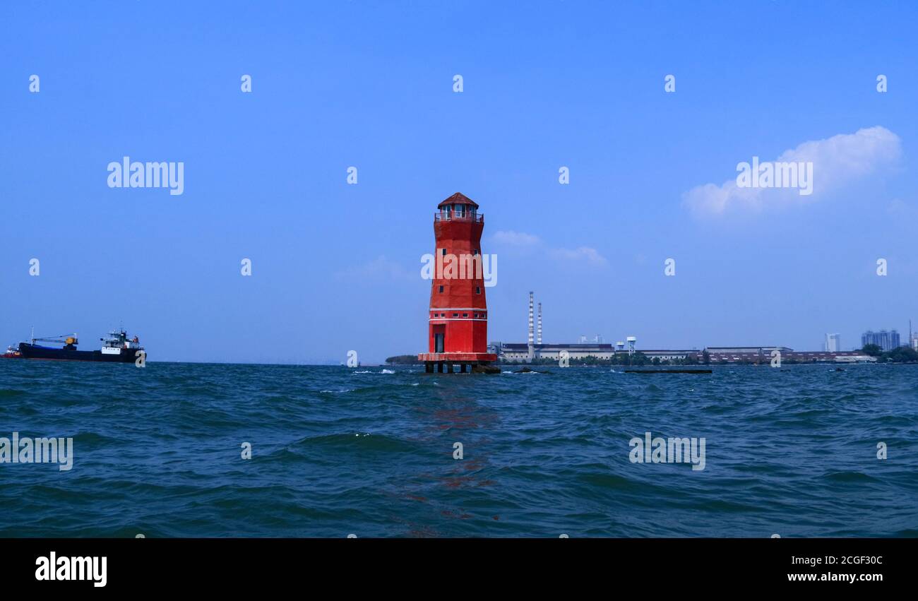 Jakarta, Indonesia - September 1, 2019: Lighthouse at Sunda Kelapa ...