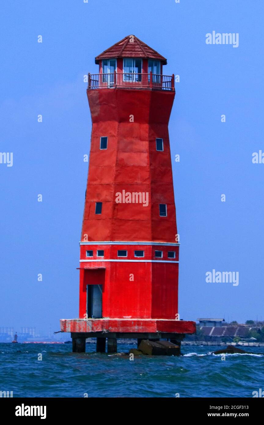 Jakarta, Indonesia - September 1, 2019: Lighthouse at Sunda Kelapa ...