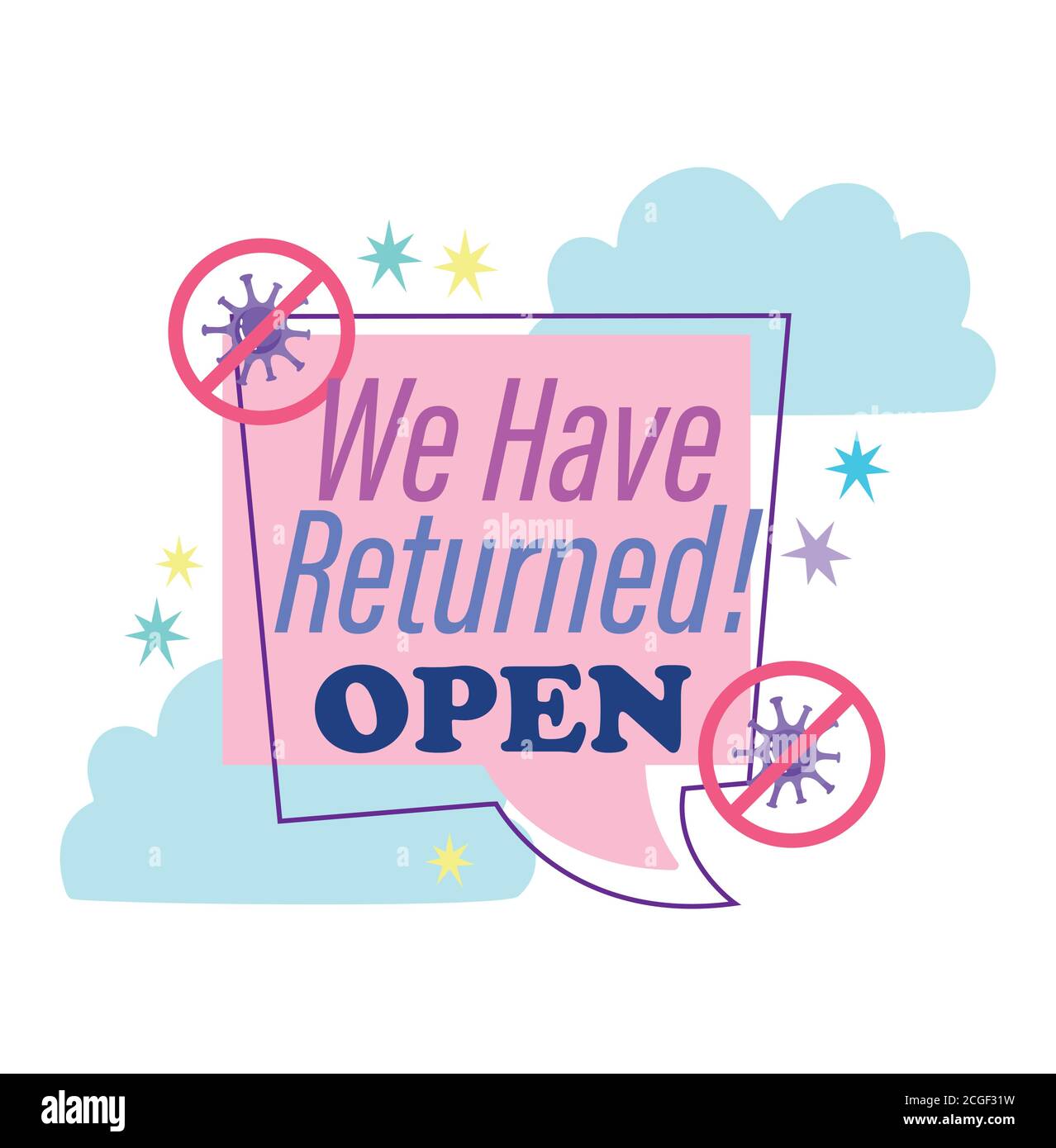 reopening, we have returned open bubble, stop coronavirus covid 19 ...
