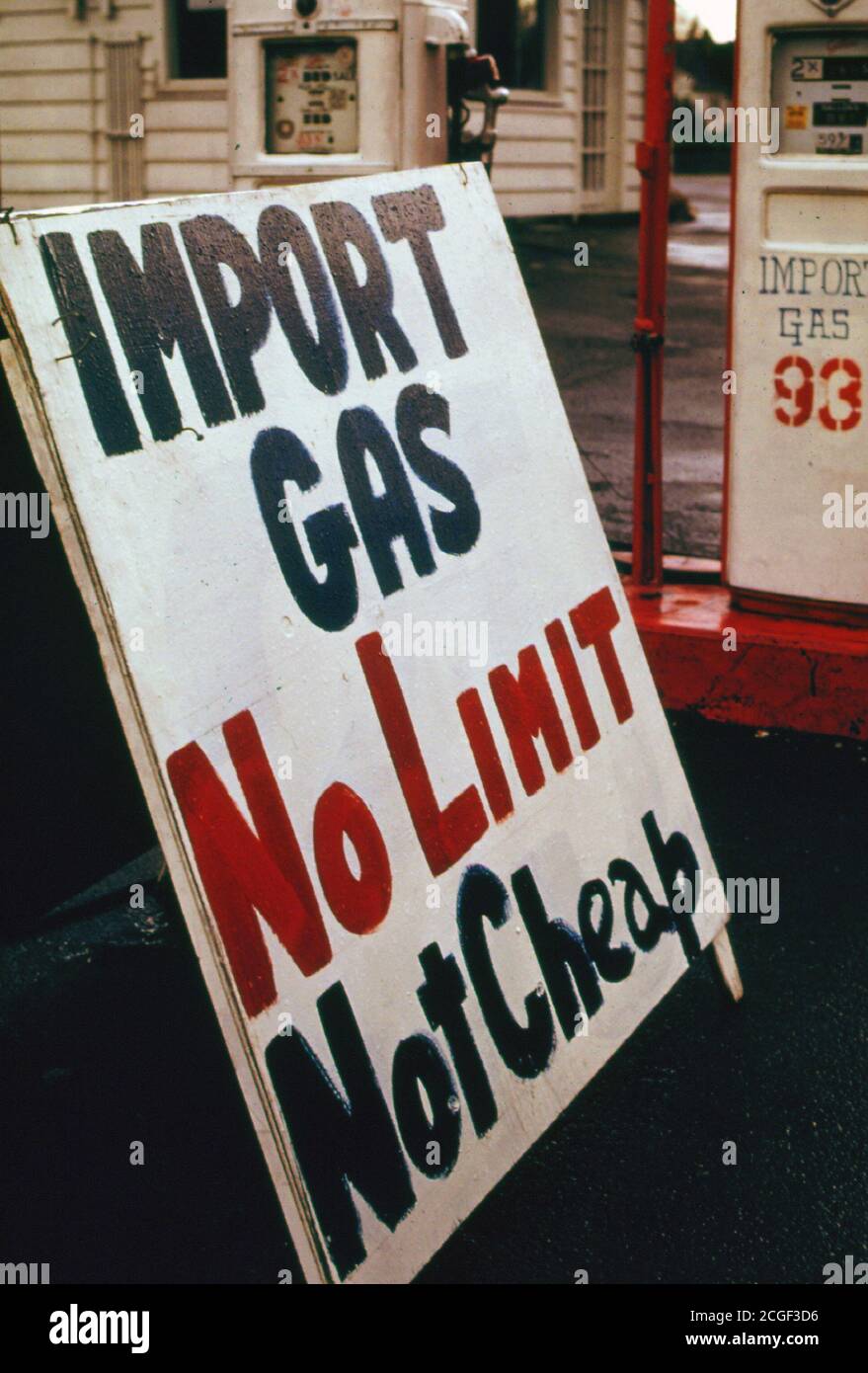 Imported Gasoline Was Sold at This Service Station, During the Fuel ...