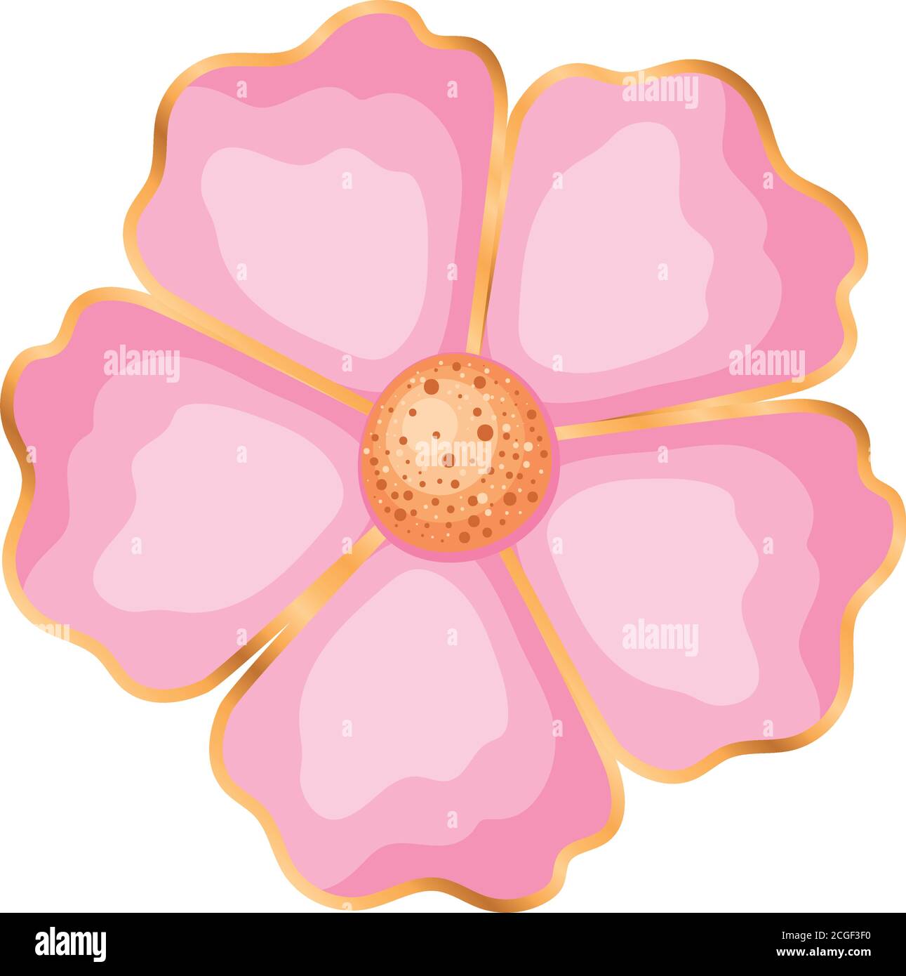 Isolated pink flower vector design Stock Vector Image & Art - Alamy