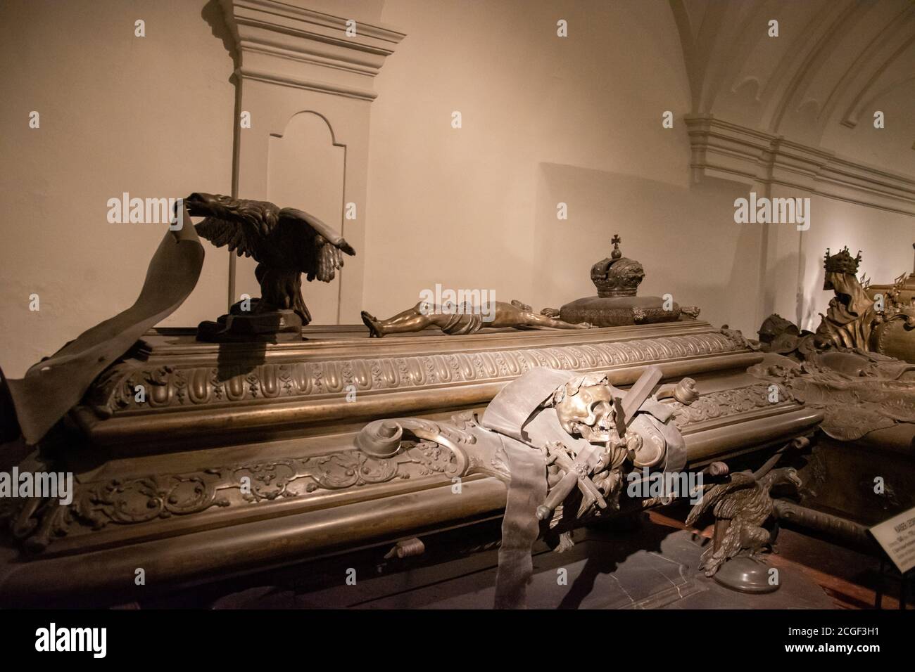 Tomb of Leopod I, Imperial (Capuchin) Crypt, Vienna, Austria Stock ...