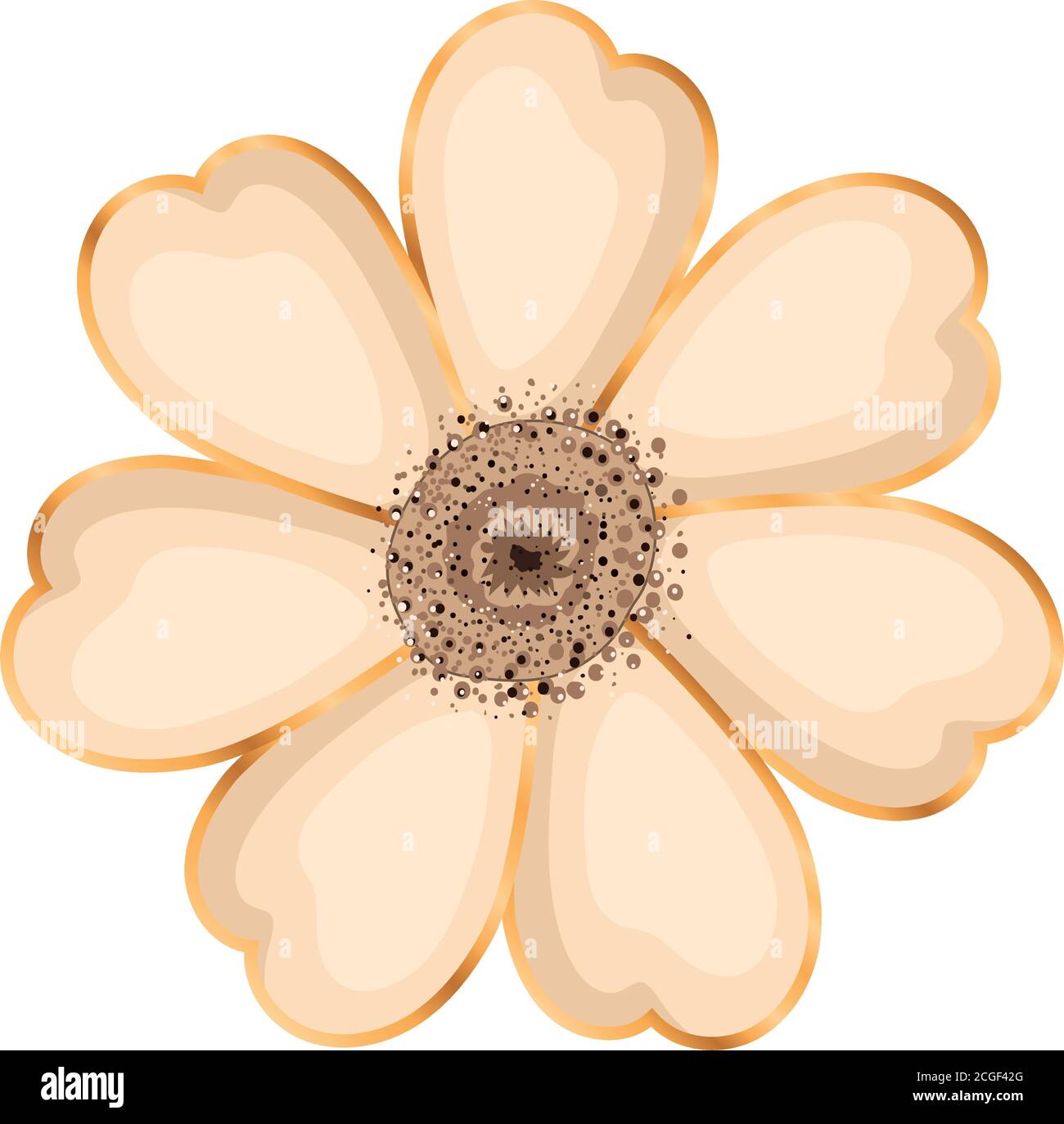 Isolated white flower vector design Stock Vector Image & Art - Alamy