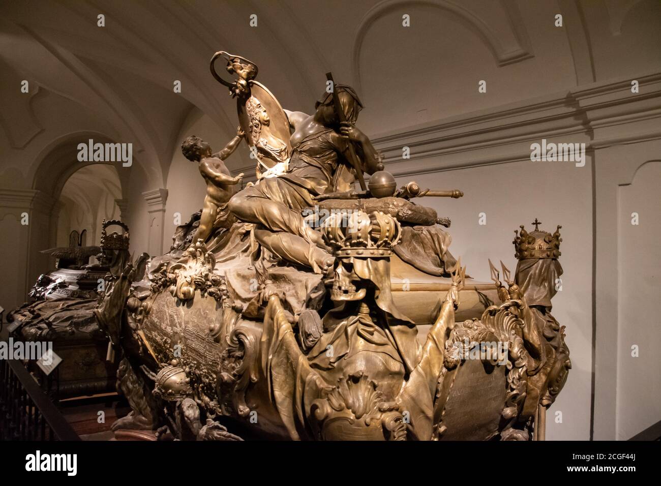 Tomb of Charles VI, Imperial (Capuchin) Crypt, Vienna, Austria Stock ...