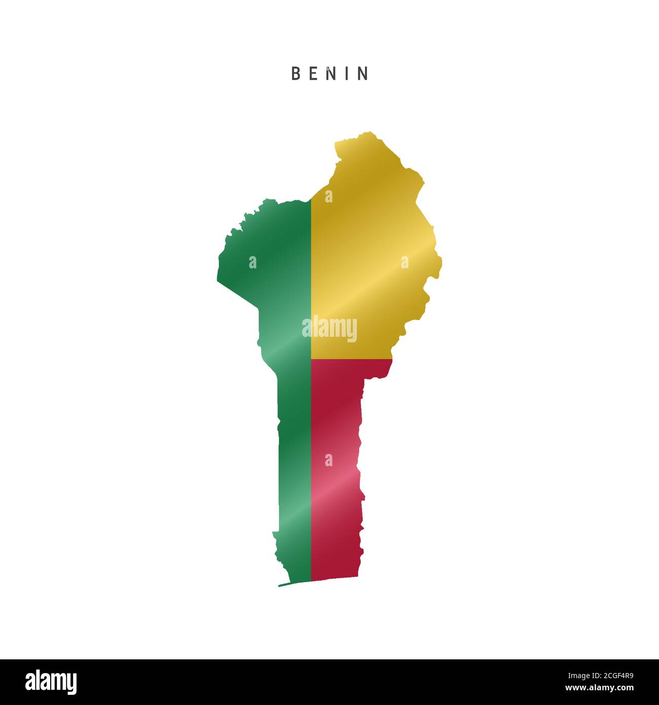 Waving Flag Map Of Benin Vector Illustration Stock Vector Image And Art