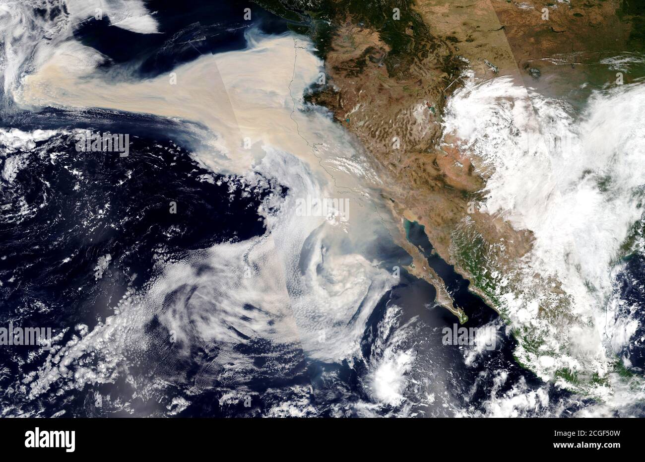 NORTH AMERICA - 10 September 2020 - A huge cloud of smoke from hundreds ...