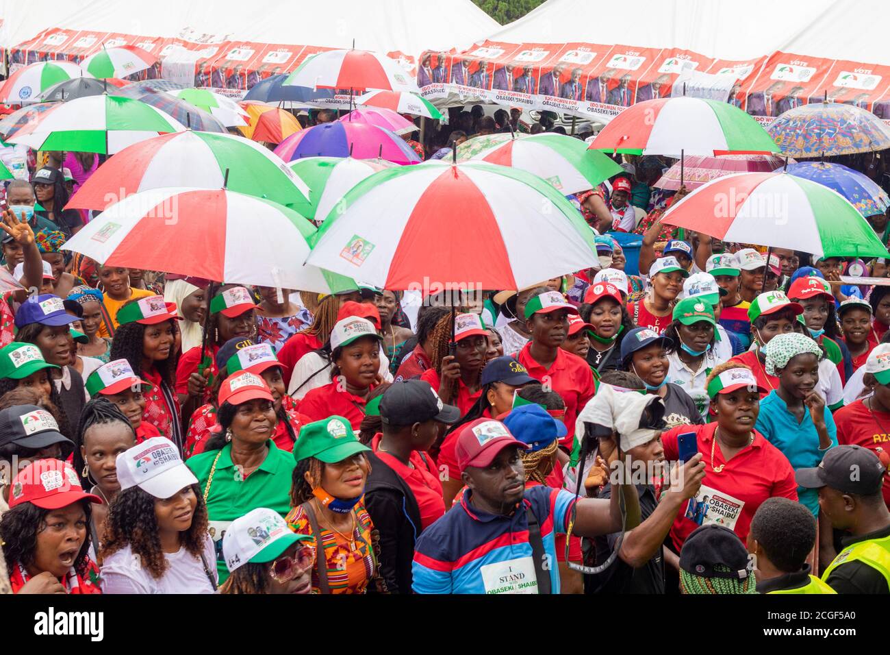 Edo state governorship election 2020. PDP women campaign with Governor ...