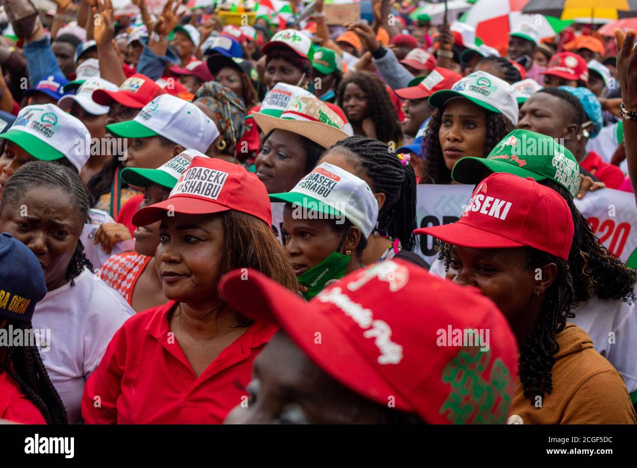 Edo state governorship election 2020. PDP women campaign with Governor ...