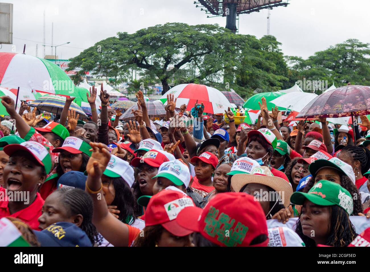 Edo state governorship election 2020. PDP women campaign with Governor ...