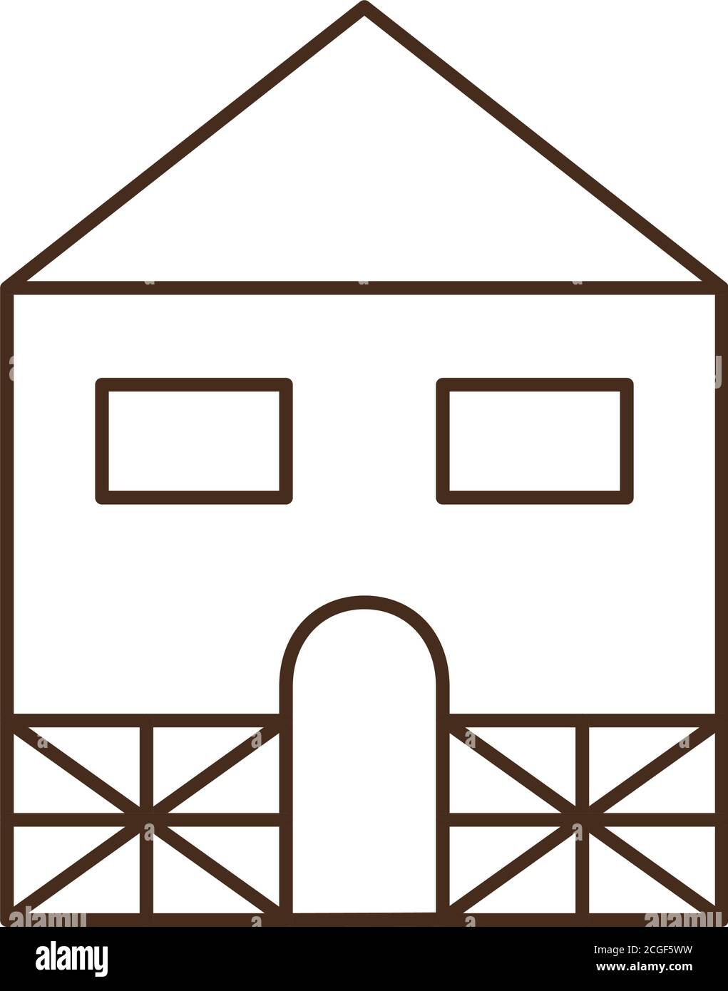 Traditional german house Stock Vector Images - Alamy