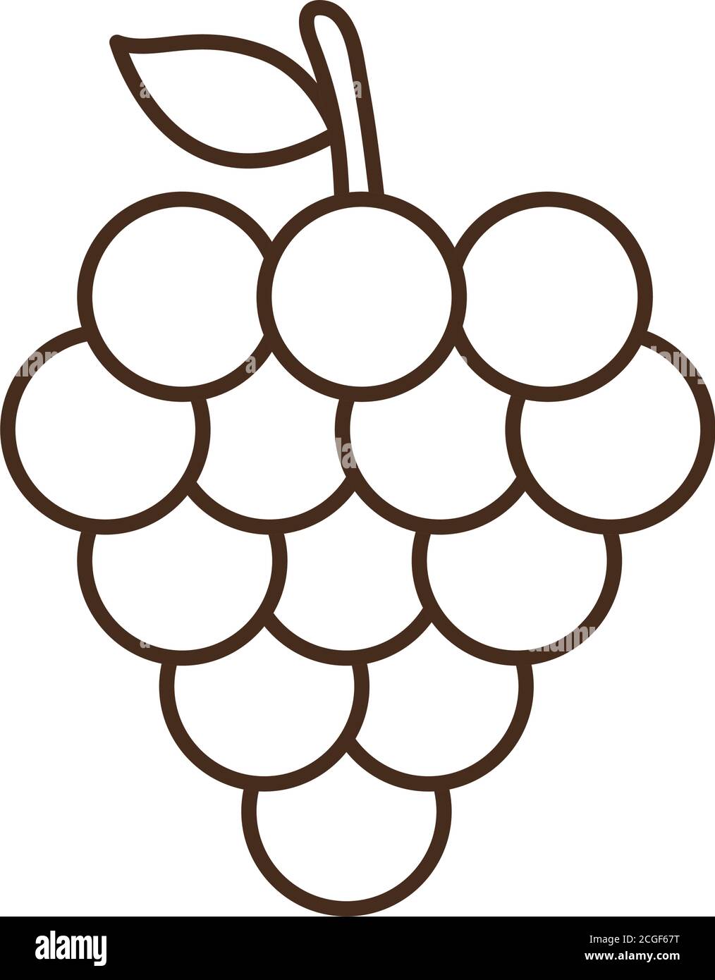 Grapes line style icon Stock Vector Images - Alamy