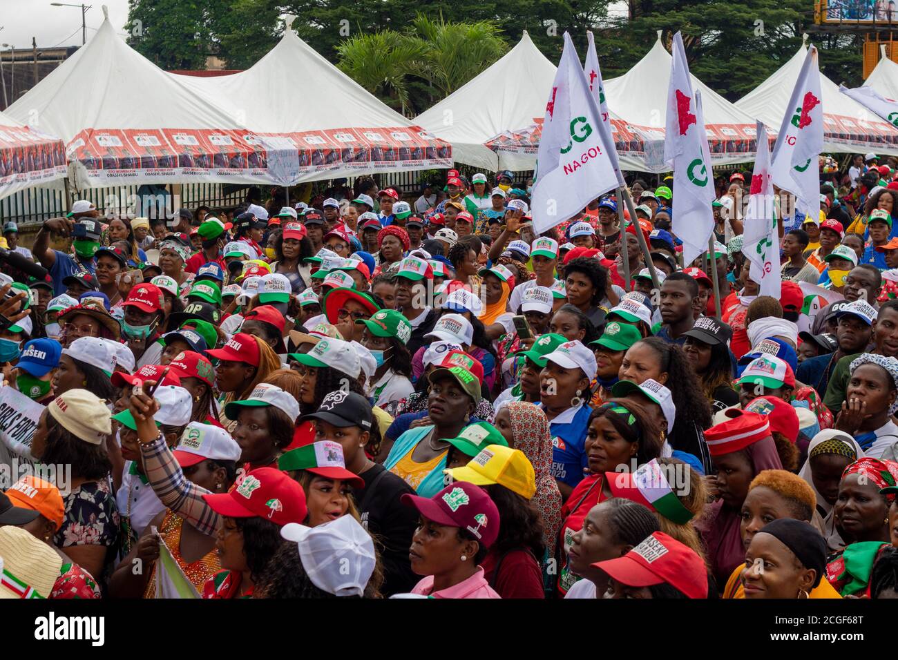 Edo state governorship election 2020. PDP women campaign with Governor ...