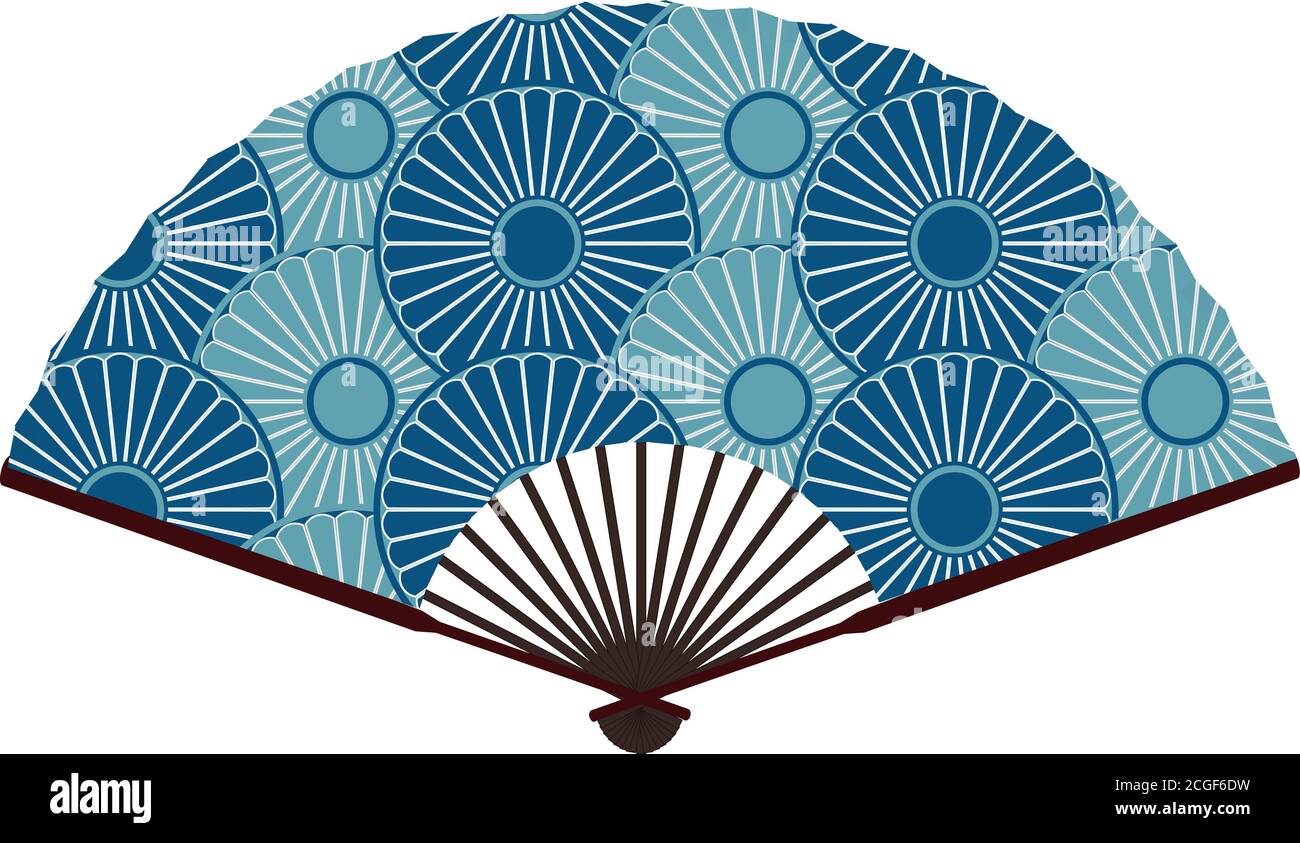 Fan leaf painting Stock Vector Images - Alamy