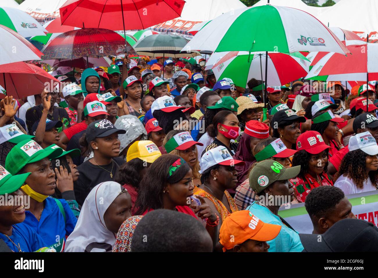 Edo state governorship election 2020. PDP women campaign with Governor ...