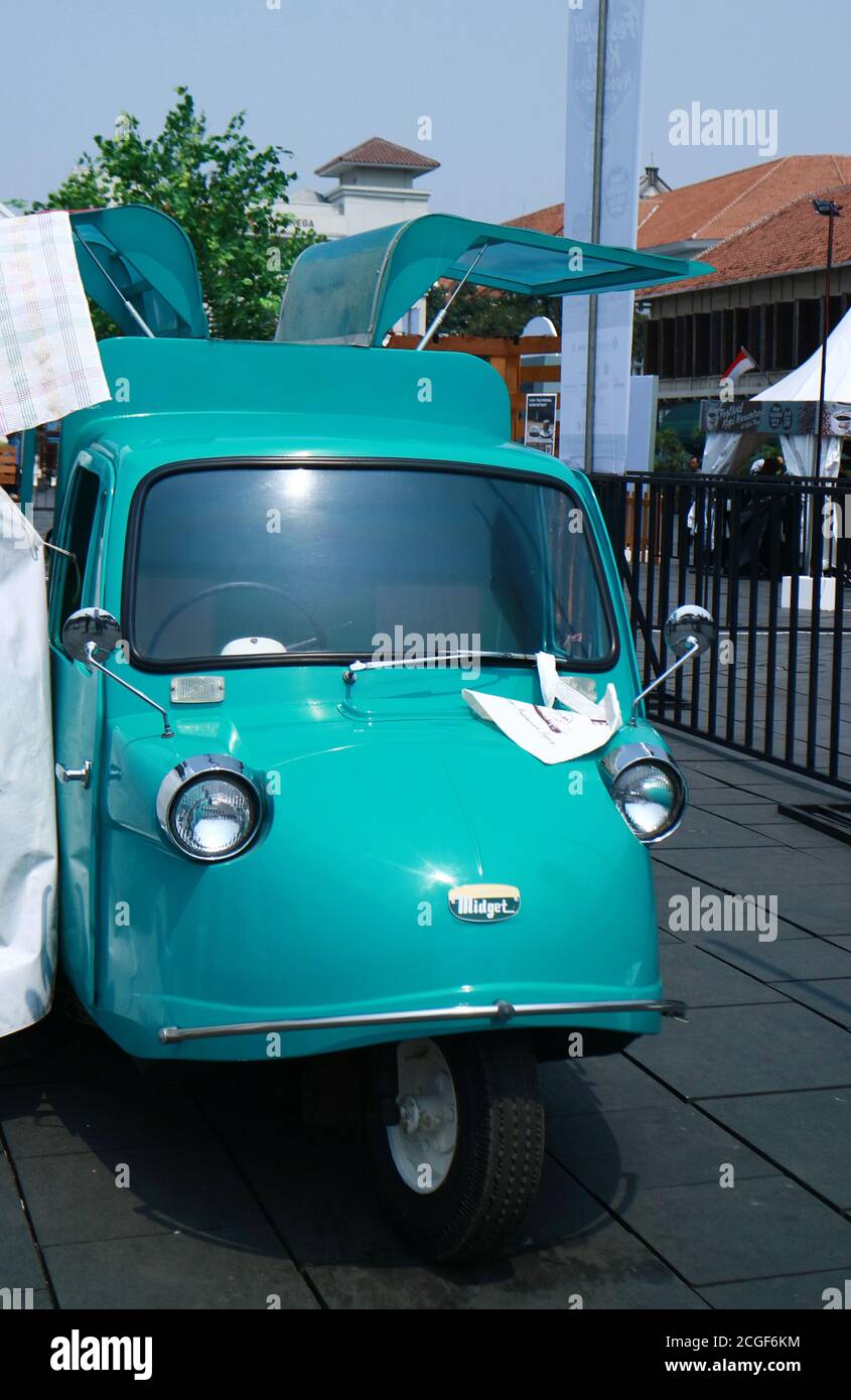 Jakarta, Indonesia - September 18, 2019: Bemo in Kota Tua. Bemo is ...