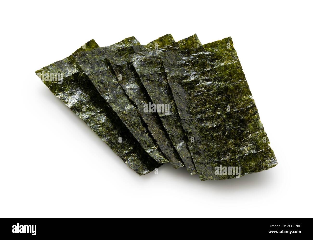 Japanese flavored seaweed on a white background Stock Photo - Alamy