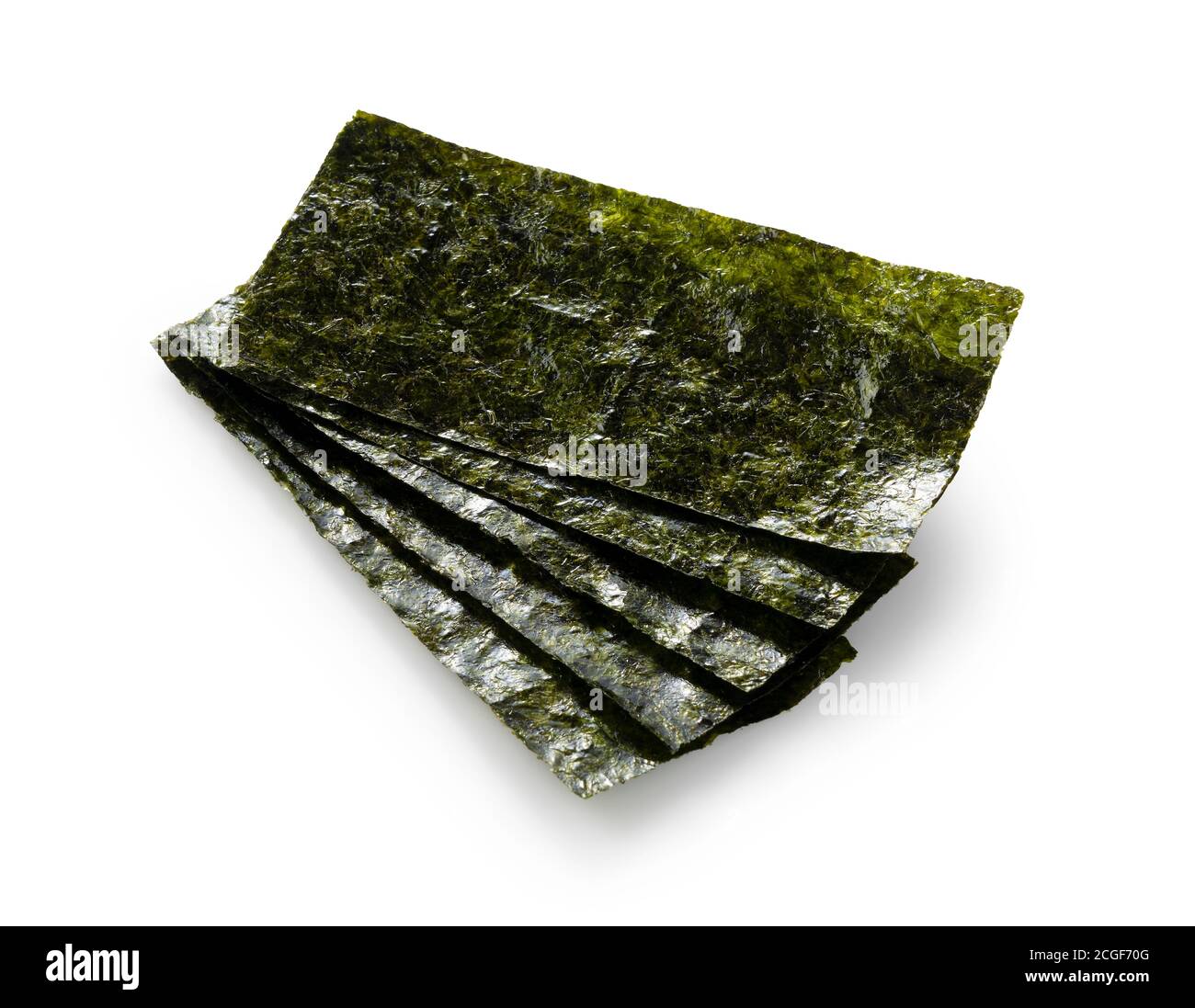 Japanese flavored seaweed on a white background Stock Photo - Alamy