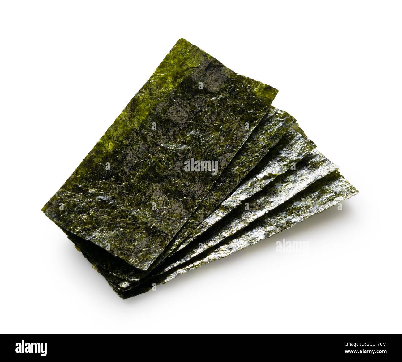 Japanese flavored seaweed on a white background Stock Photo - Alamy