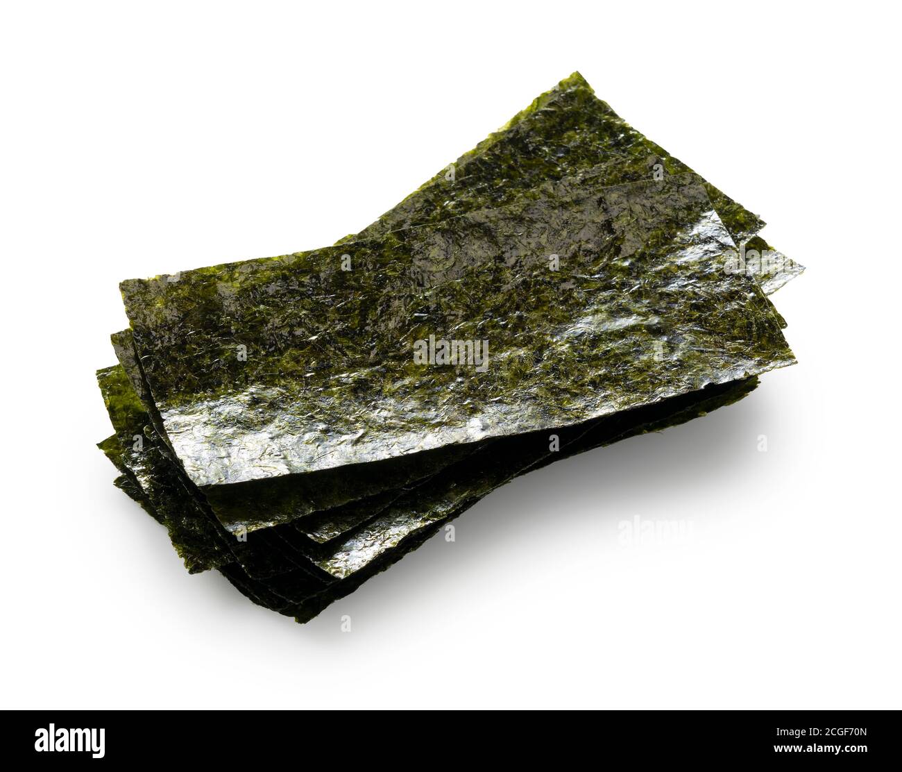 Japanese flavored seaweed on a white background Stock Photo - Alamy